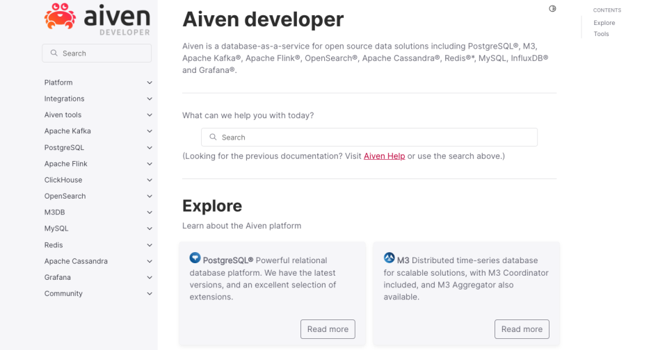 Aiven Developer (2022) | DevPortal Awards